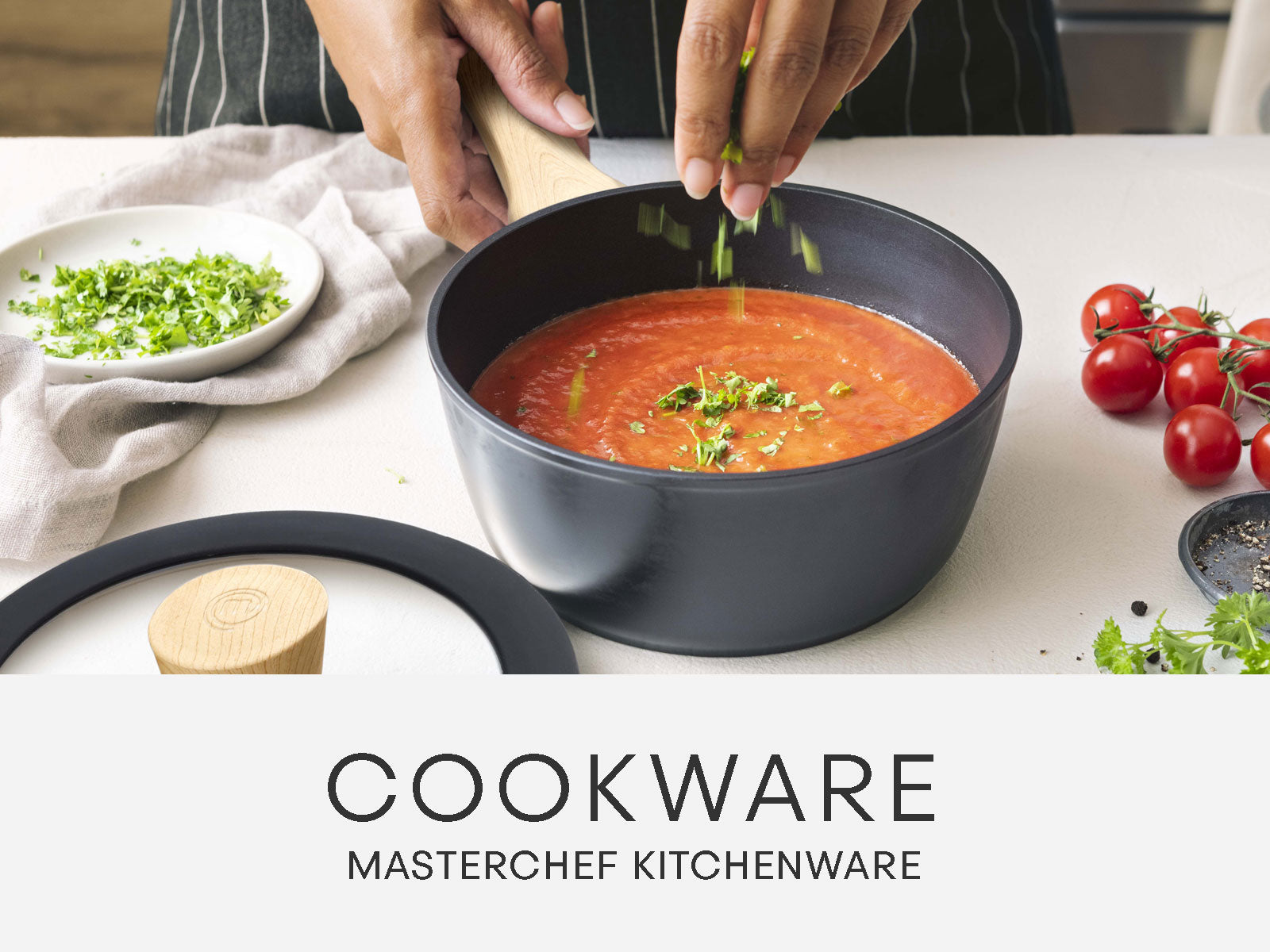 Shop MasterChef Kitchen Boards - Fry, Sauce & Casserole Pans