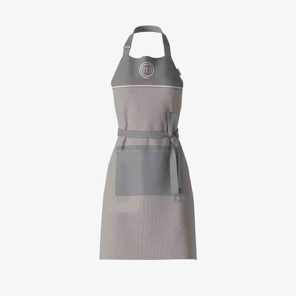 Official MasterChef Cotton Chef Apron - Earth Grey Kitchenware UK