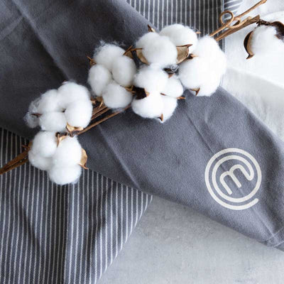 Official MasterChef Cotton Chef Apron - Earth Grey Kitchenware UK