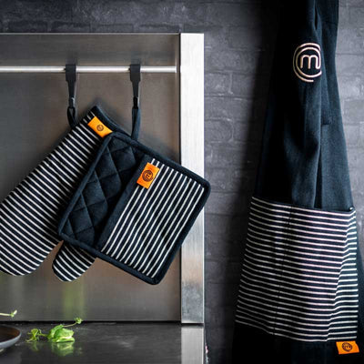 Official MasterChef Cotton Chef Apron - Elite Black Kitchenware UK