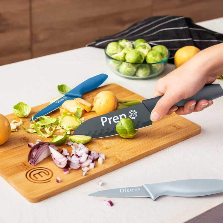 Official MasterChef Coloured Knife Set 3pcs - Nordic Blue Kitchenware UK