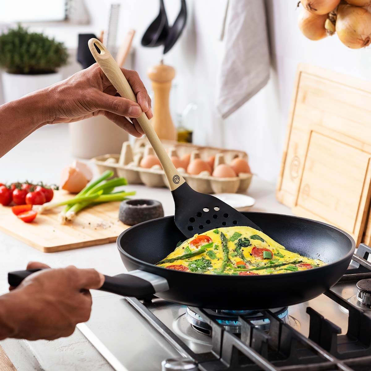 Official MasterChef Frying Pan 28cm - Essential Black Kitchenware UK