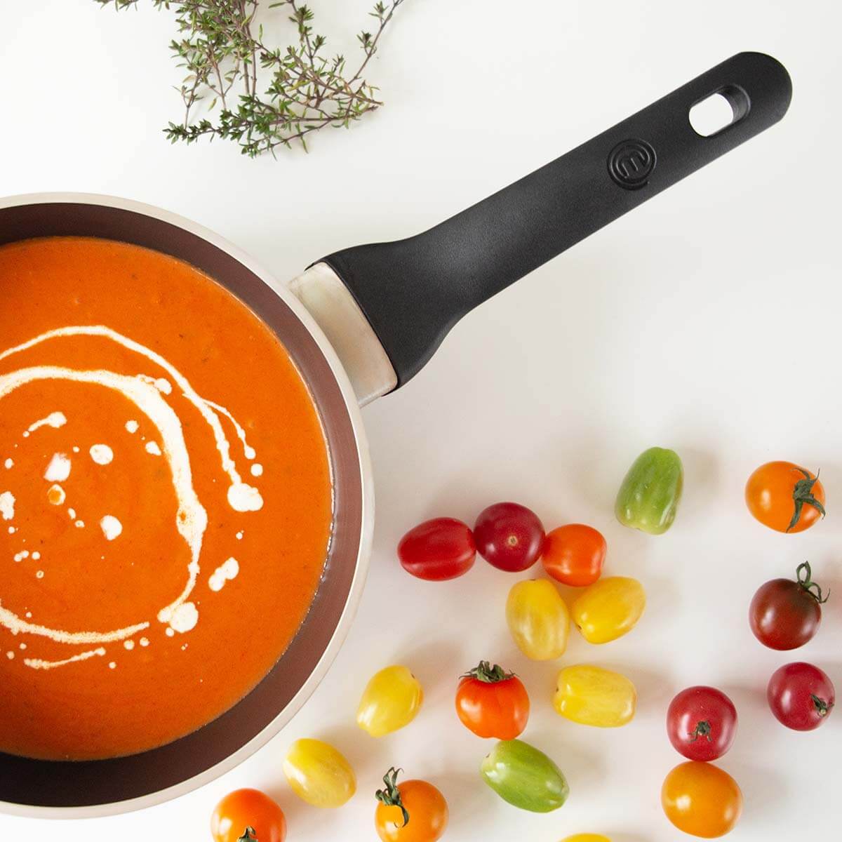 Official MasterChef Milk Pan 16cm - Essential Black Kitchenware UK