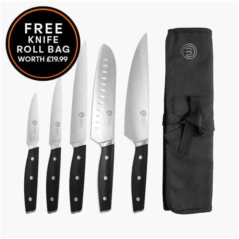 Official MasterChef Chef Knife Set & Roll Bag Offer - Performance ...